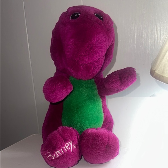 Barney | Toys | Barney The Dinosaur Plush Toy 992 Purple Green ...